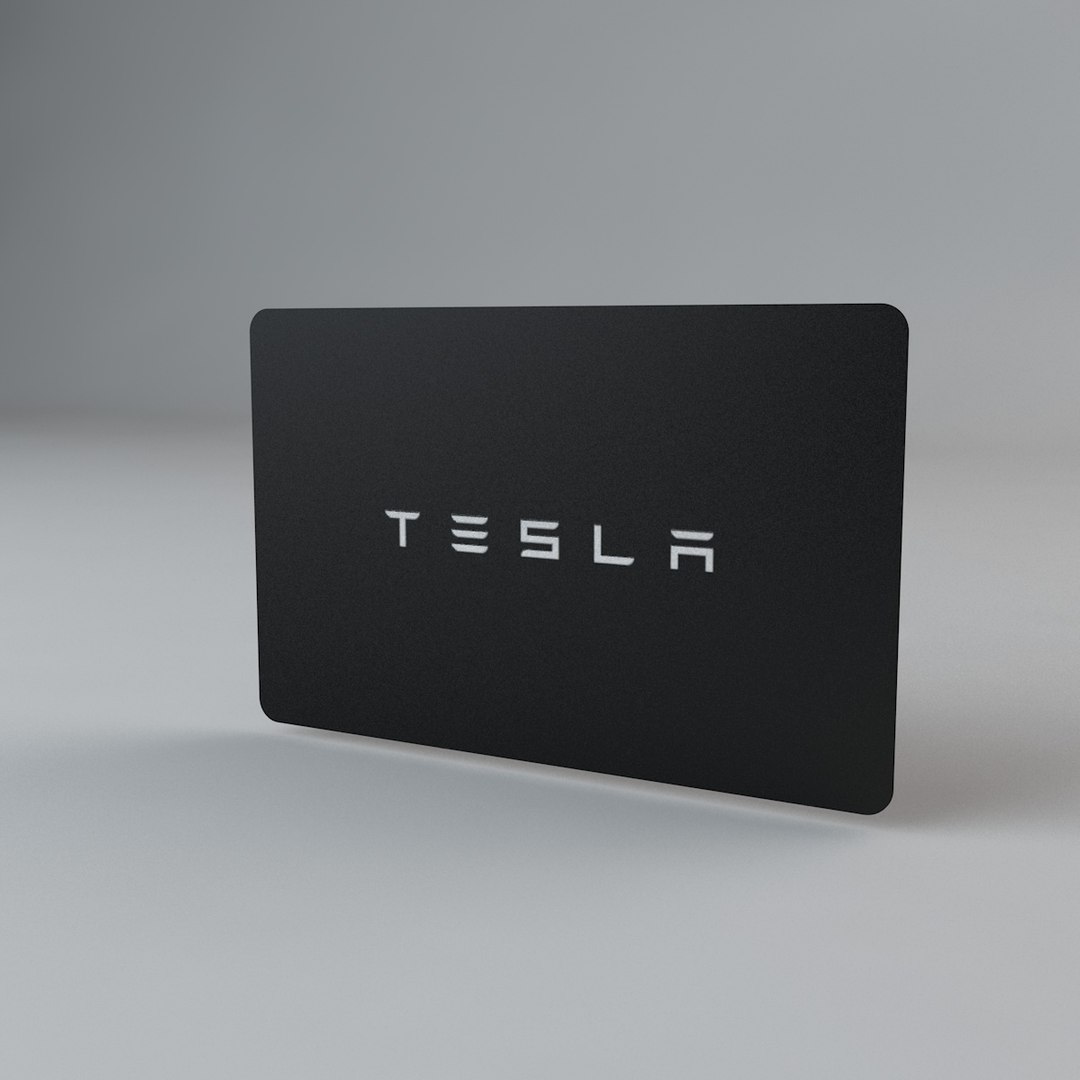 3D Tesla Key Card Model - TurboSquid 1526020