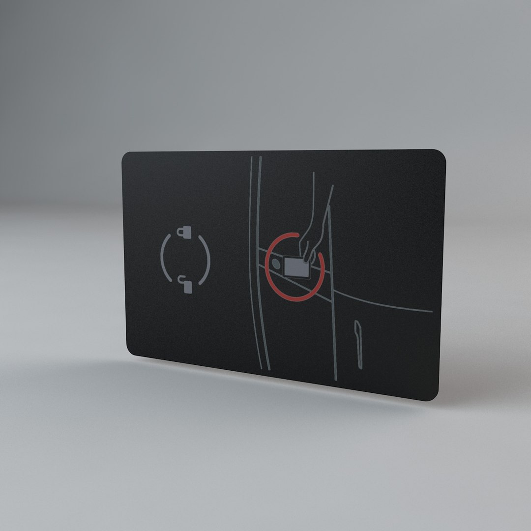 3D Tesla Key Card Model - TurboSquid 1526020