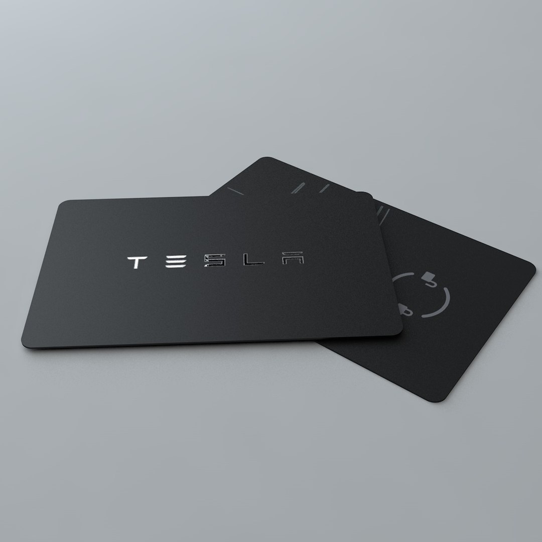 3D Tesla Key Card Model - TurboSquid 1526020