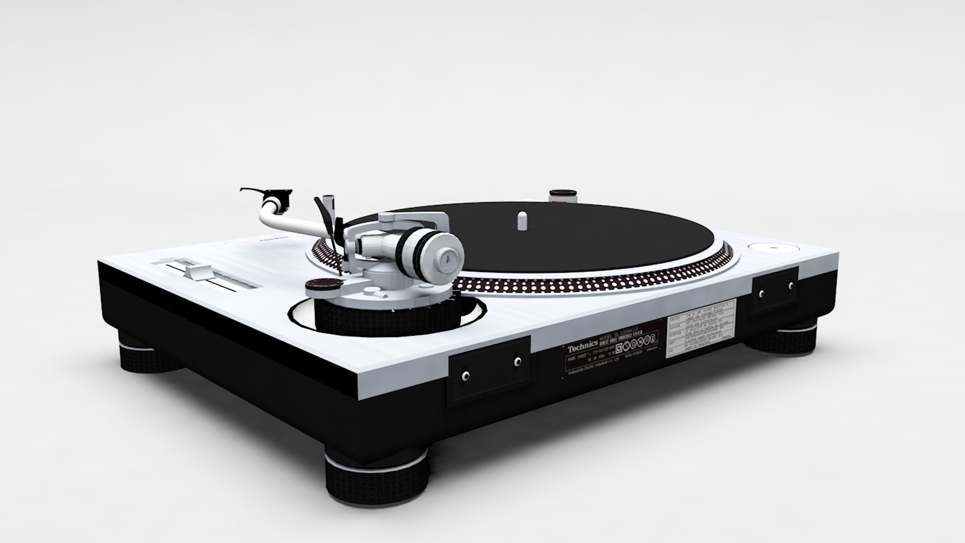 Technics SL-1200 MK2 Turntable 3D - TurboSquid 1952639