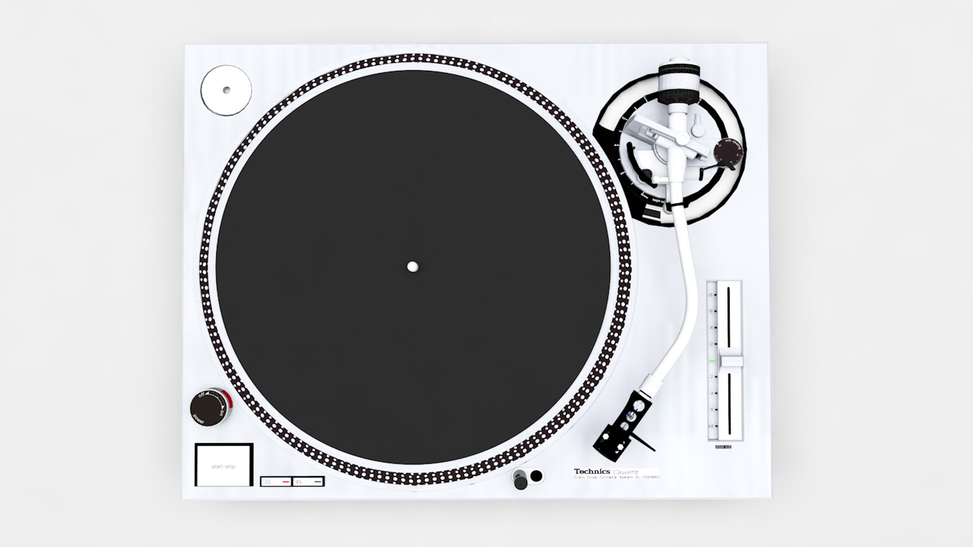 Technics SL-1200 MK2 Turntable 3D - TurboSquid 1952639