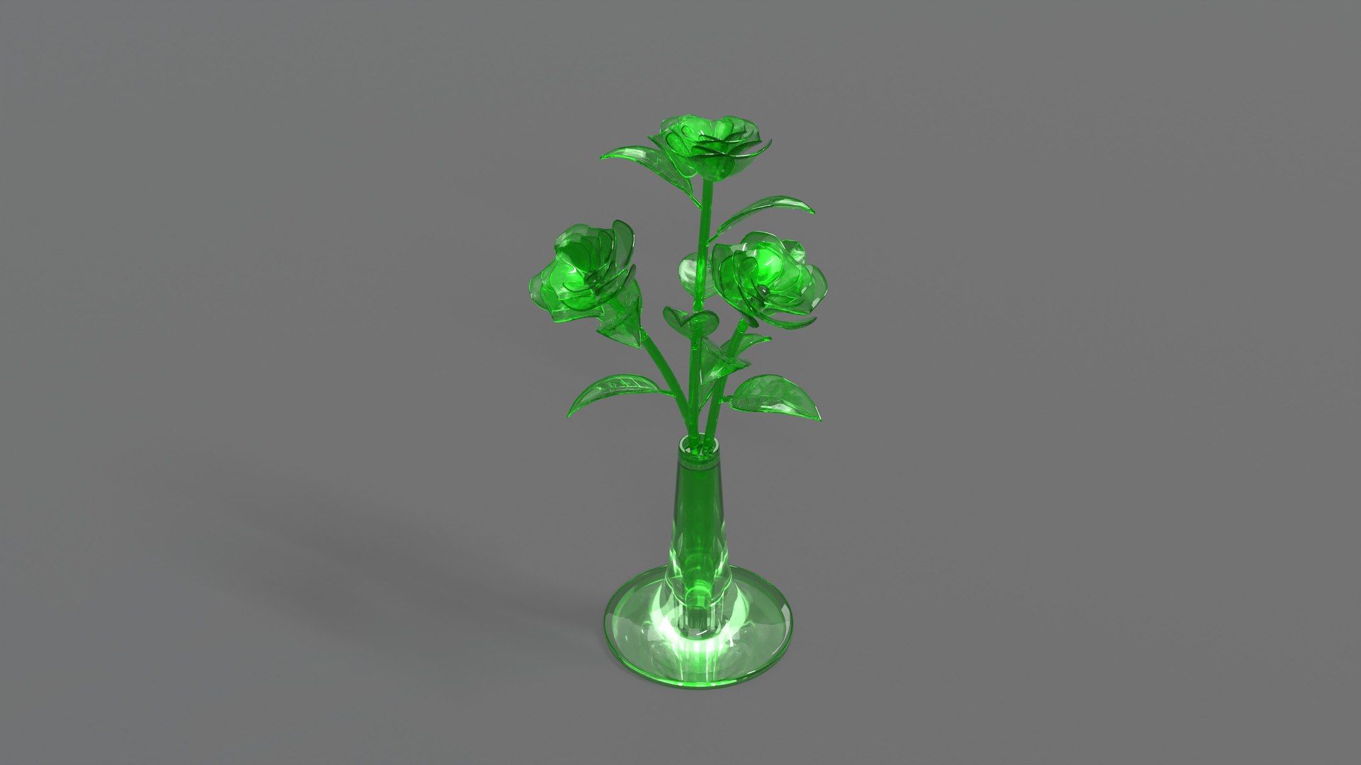 Glass Flower Showpiece Collection 3D Model - TurboSquid 2204602