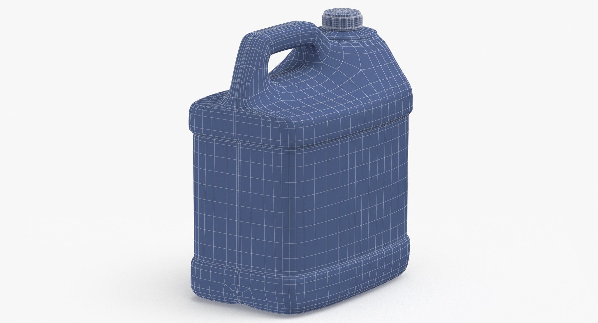 Plastic F Style Bottle 2 Gallon With Ribbed Plastic Buttress Cap Model ...