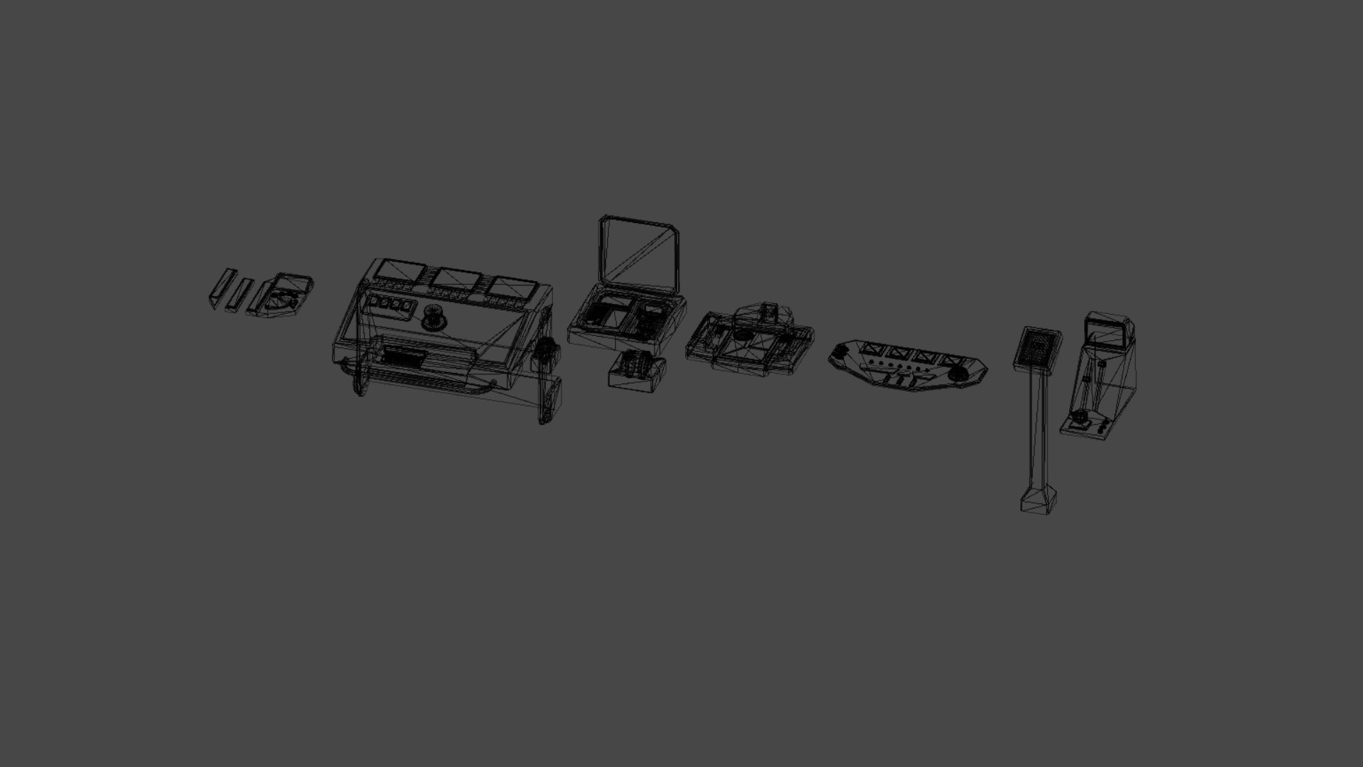 Sci-fi Levers And Gears Pack - 2 Model - TurboSquid 1818798