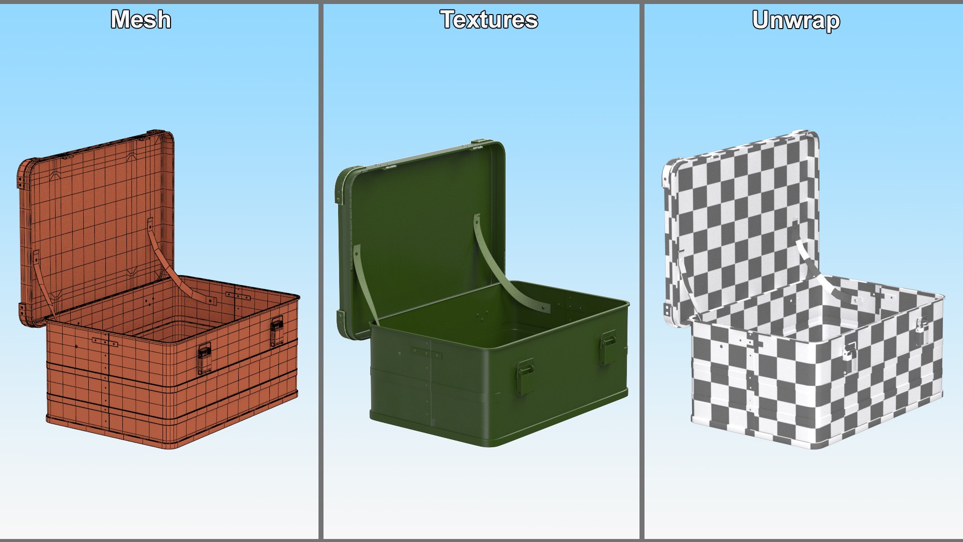 Military Storage Box Small 3D Model - TurboSquid 2217967
