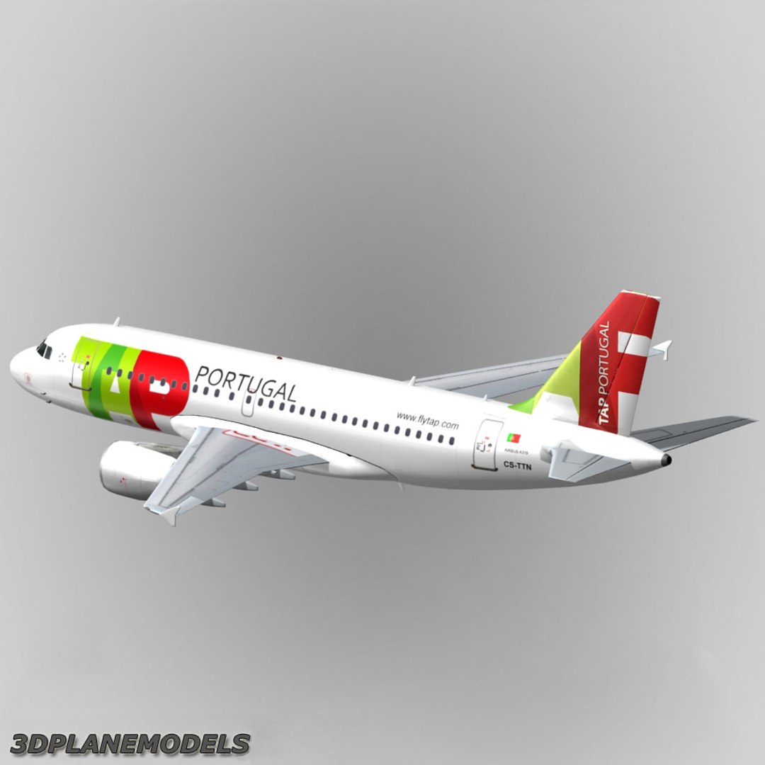 3d Model Airbus A319 Tap Portugal