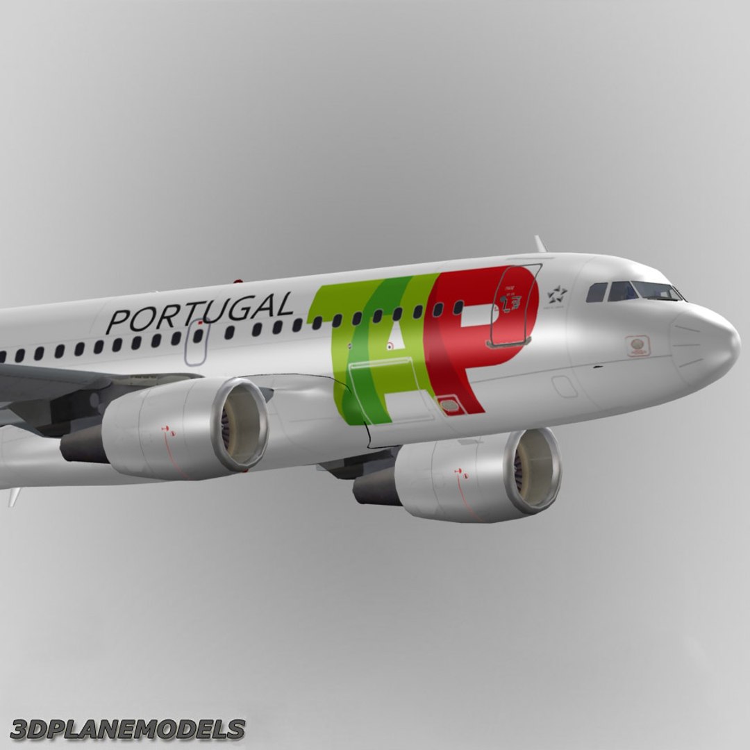 3d Model Airbus A319 Tap Portugal