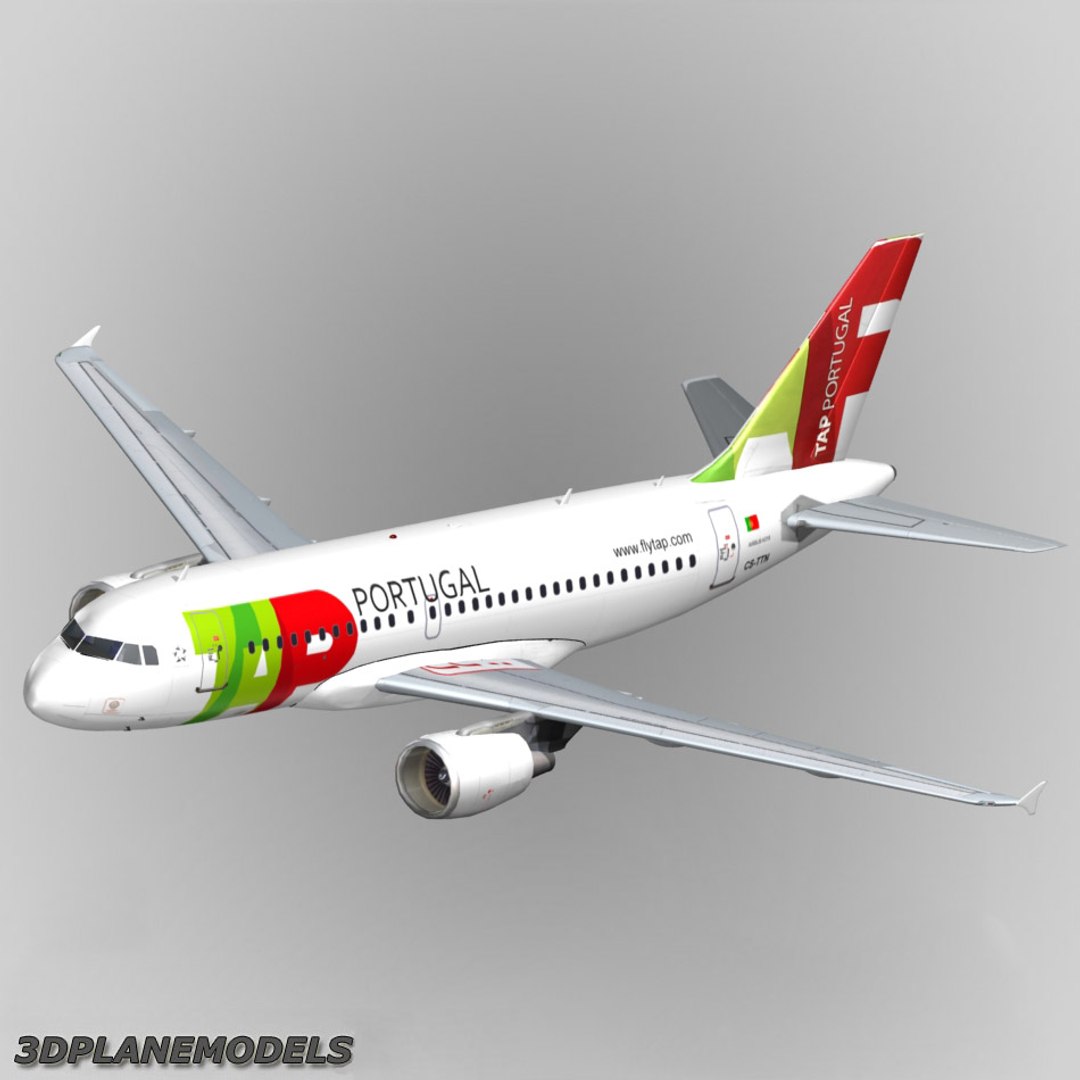 3d Model Airbus A319 Tap Portugal