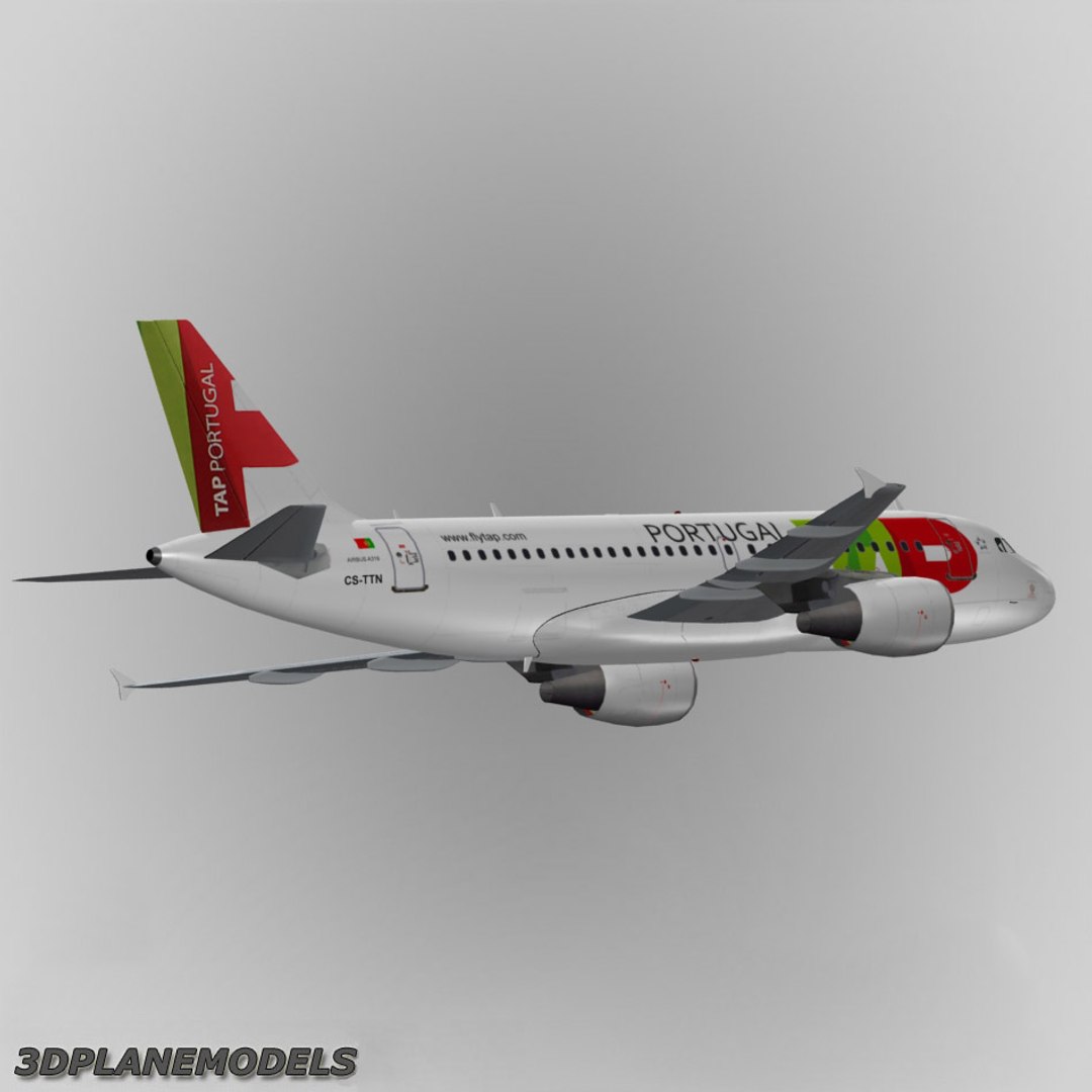 3d Model Airbus A319 Tap Portugal