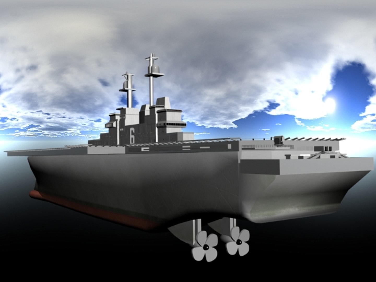 Lhd Carrier Ship 3d Model