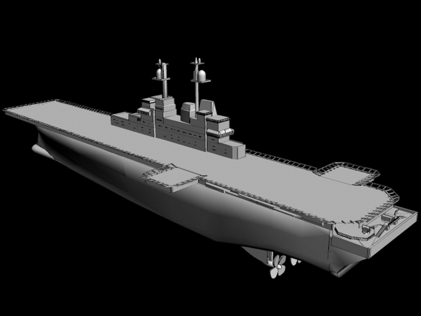 Lhd Carrier Ship 3d Model