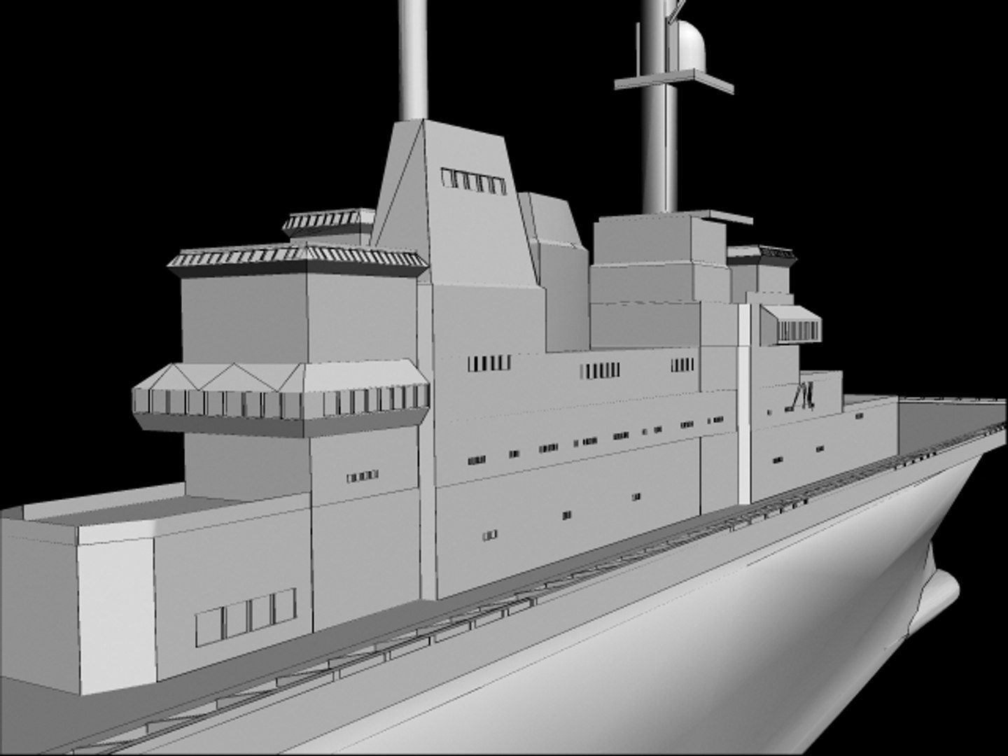 Lhd Carrier Ship 3d Model