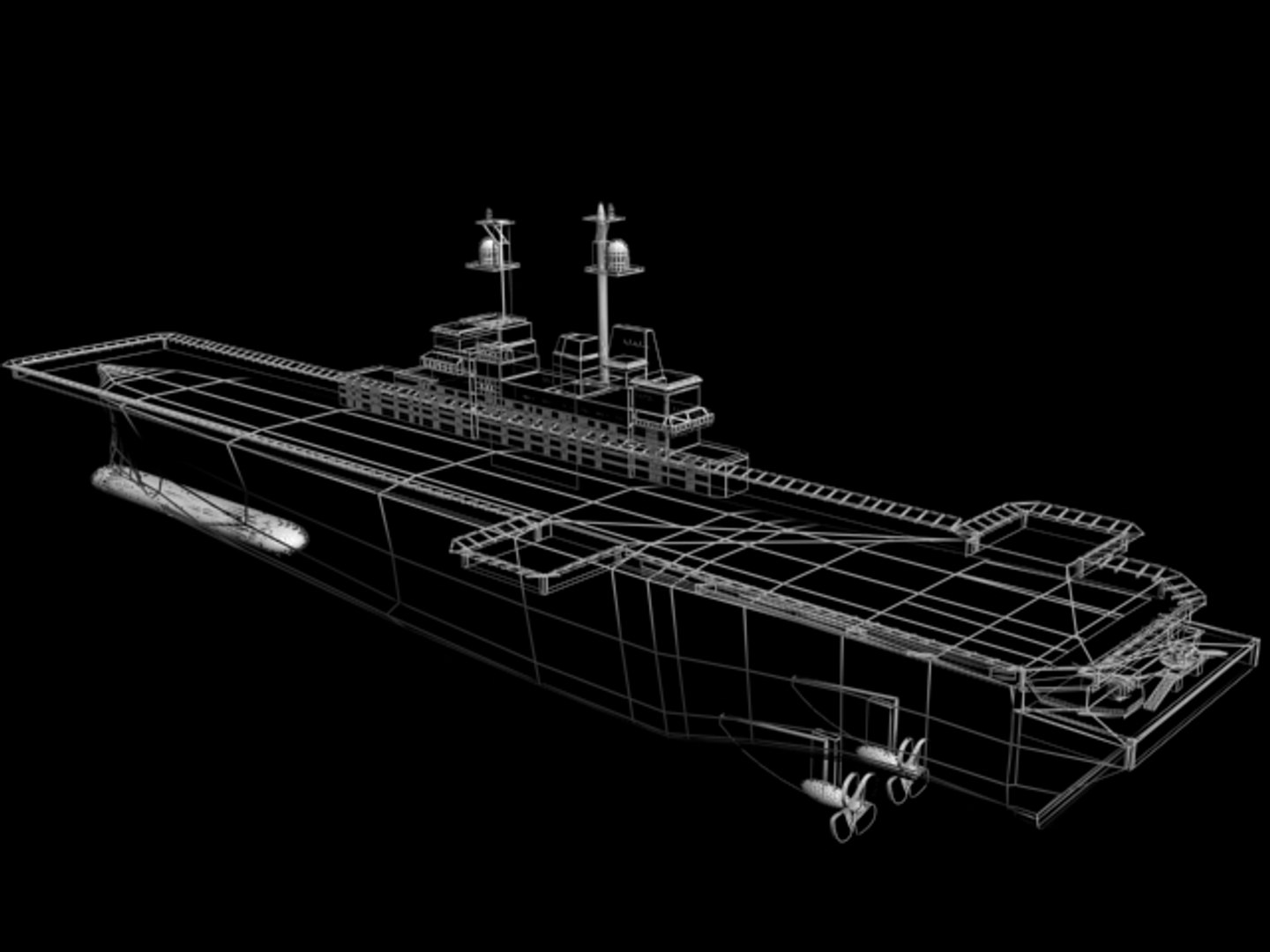Lhd Carrier Ship 3d Model