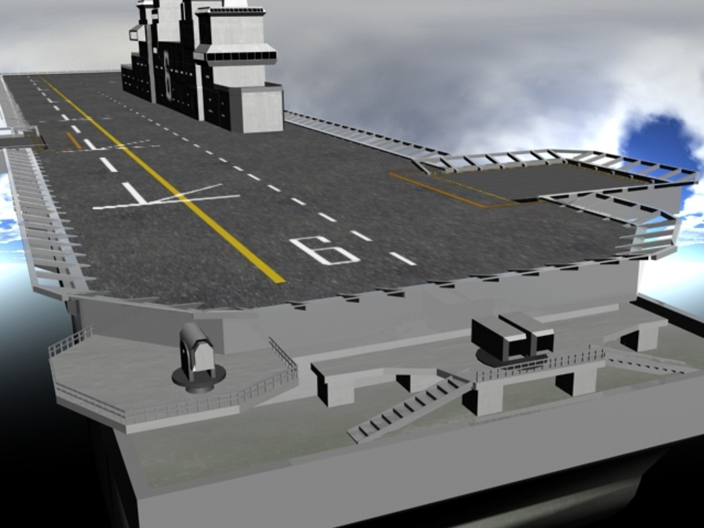 Lhd Carrier Ship 3d Model
