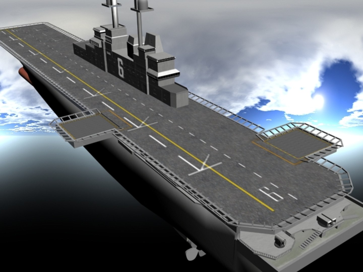 Lhd Carrier Ship 3d Model
