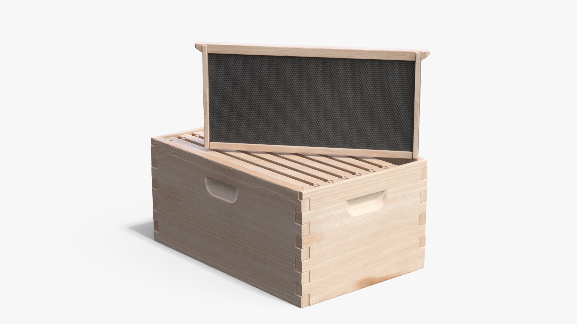 3D Model Wooden Honey Bee Box - TurboSquid 1486648