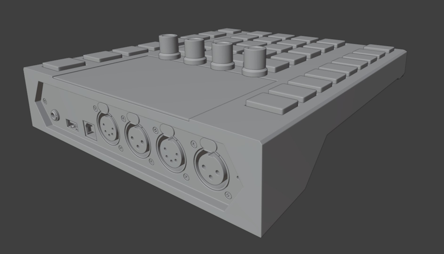 Wolfmix W1 Mk2 DMX Lighting Control Desk 3D Model - TurboSquid 2328137