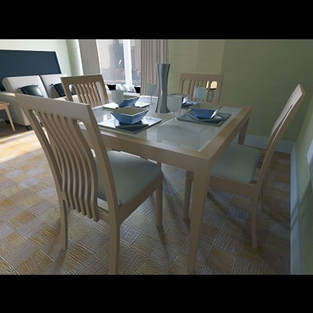 Urban Table 3d Model