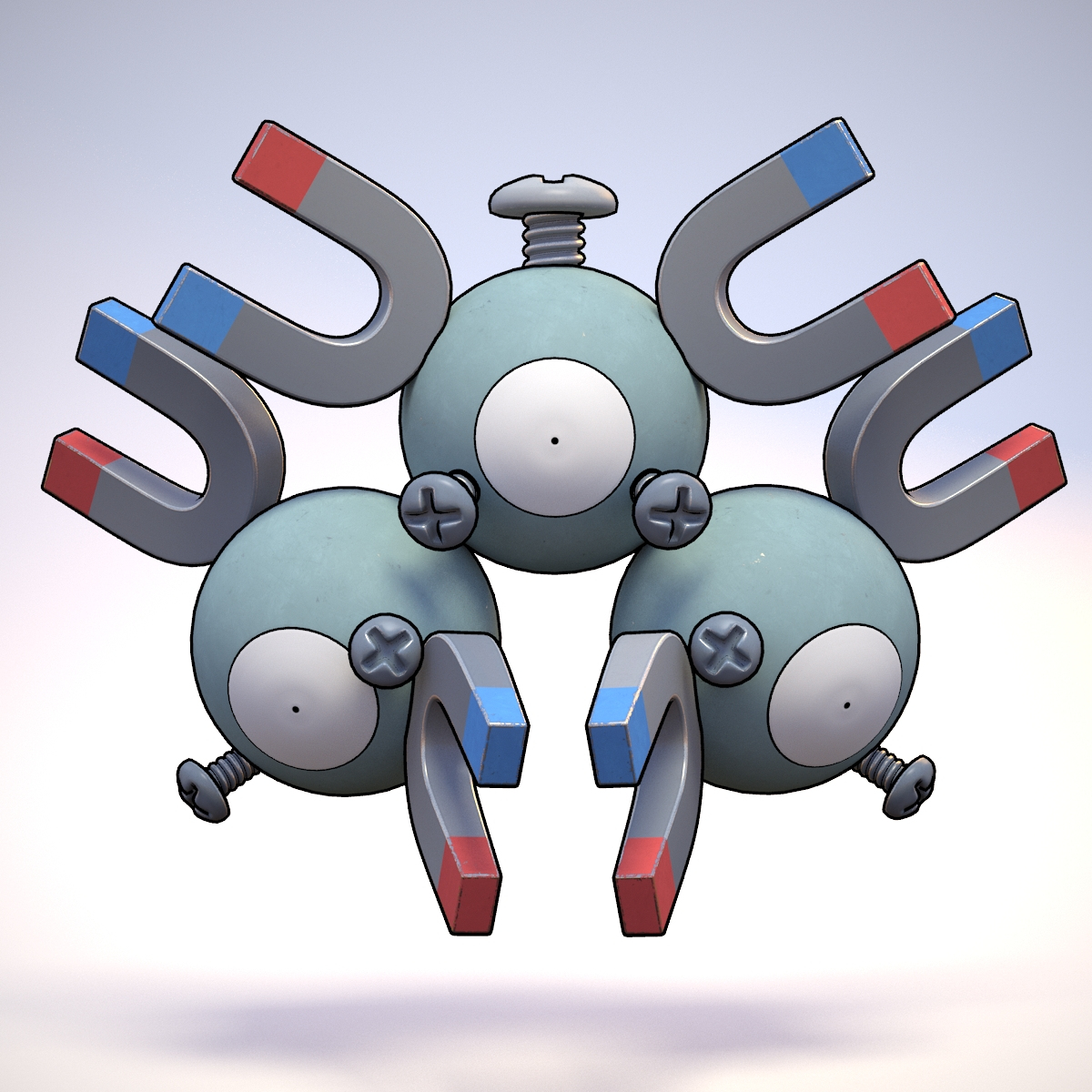 3d magneton pokemon model