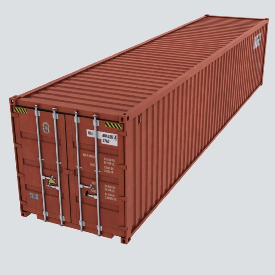 iso cargo 40 ft 3d max