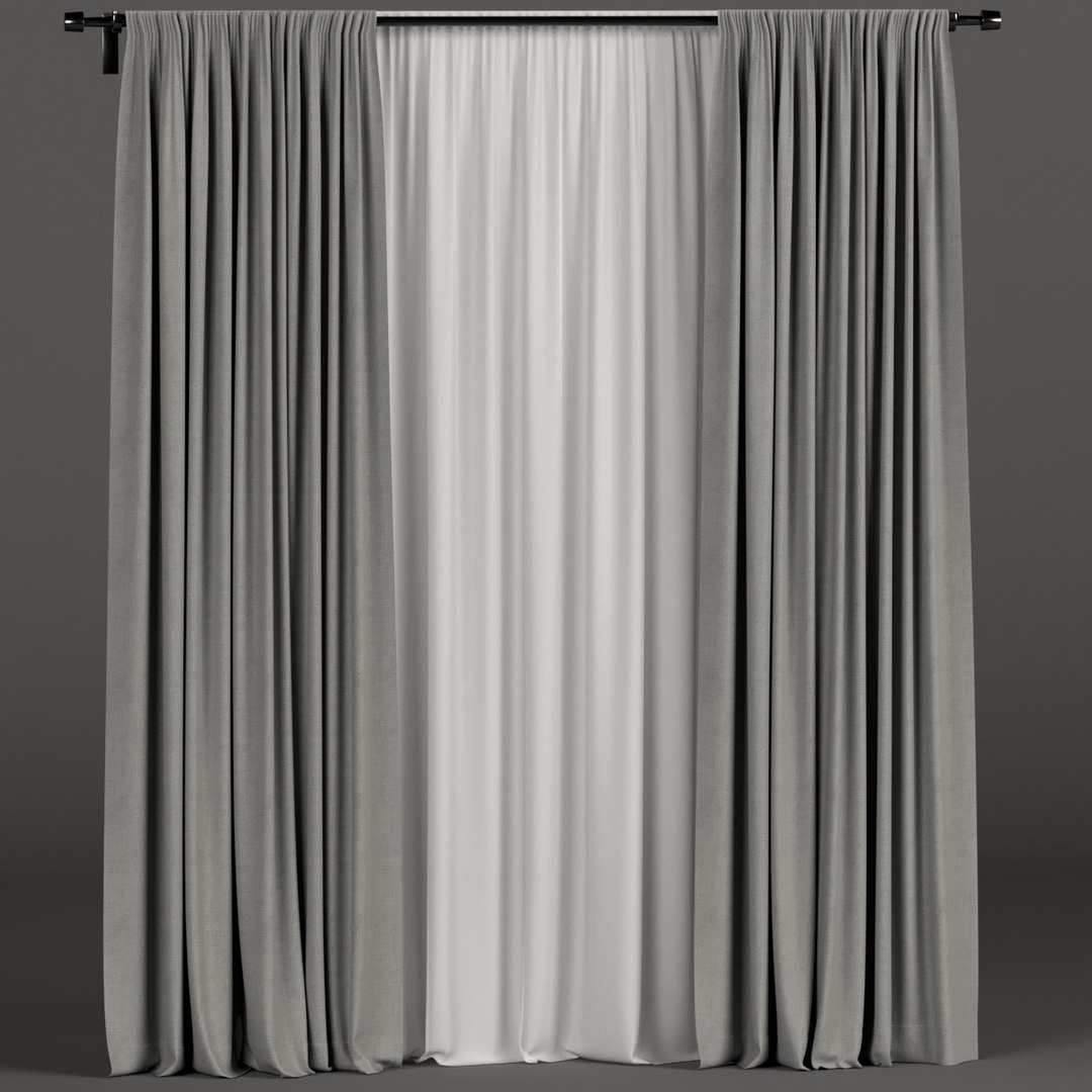 3D tulle gray - TurboSquid 1419957