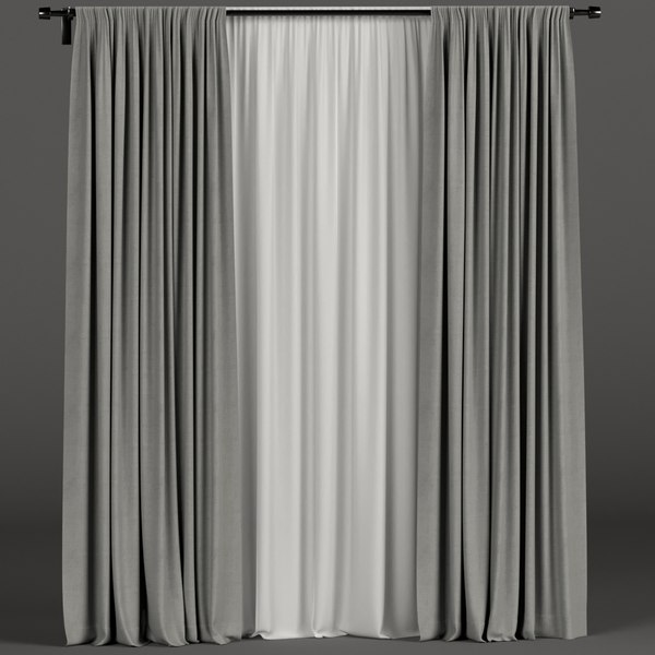 3D tulle gray - TurboSquid 1419957