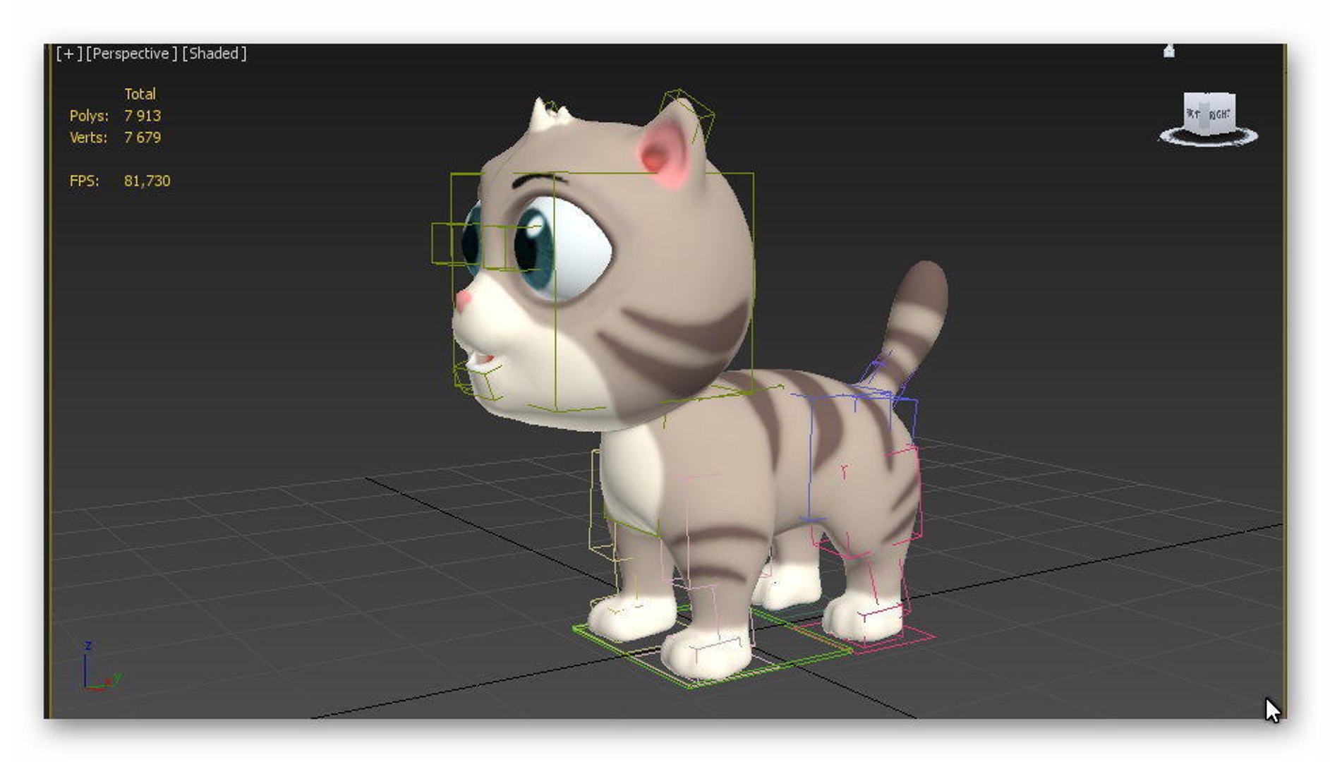 3D animate cat model - TurboSquid 1393556