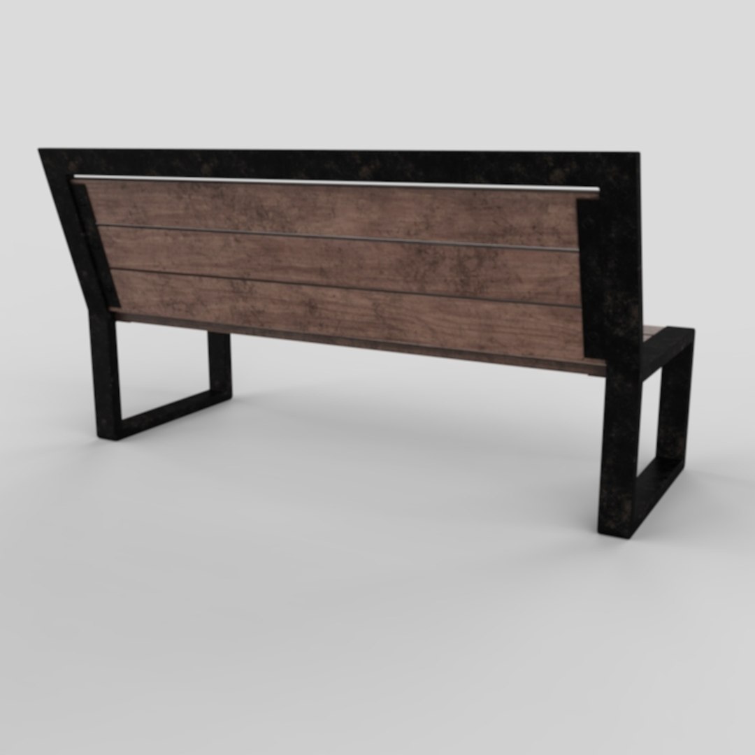 3D bench clean dirty model - TurboSquid 1509128