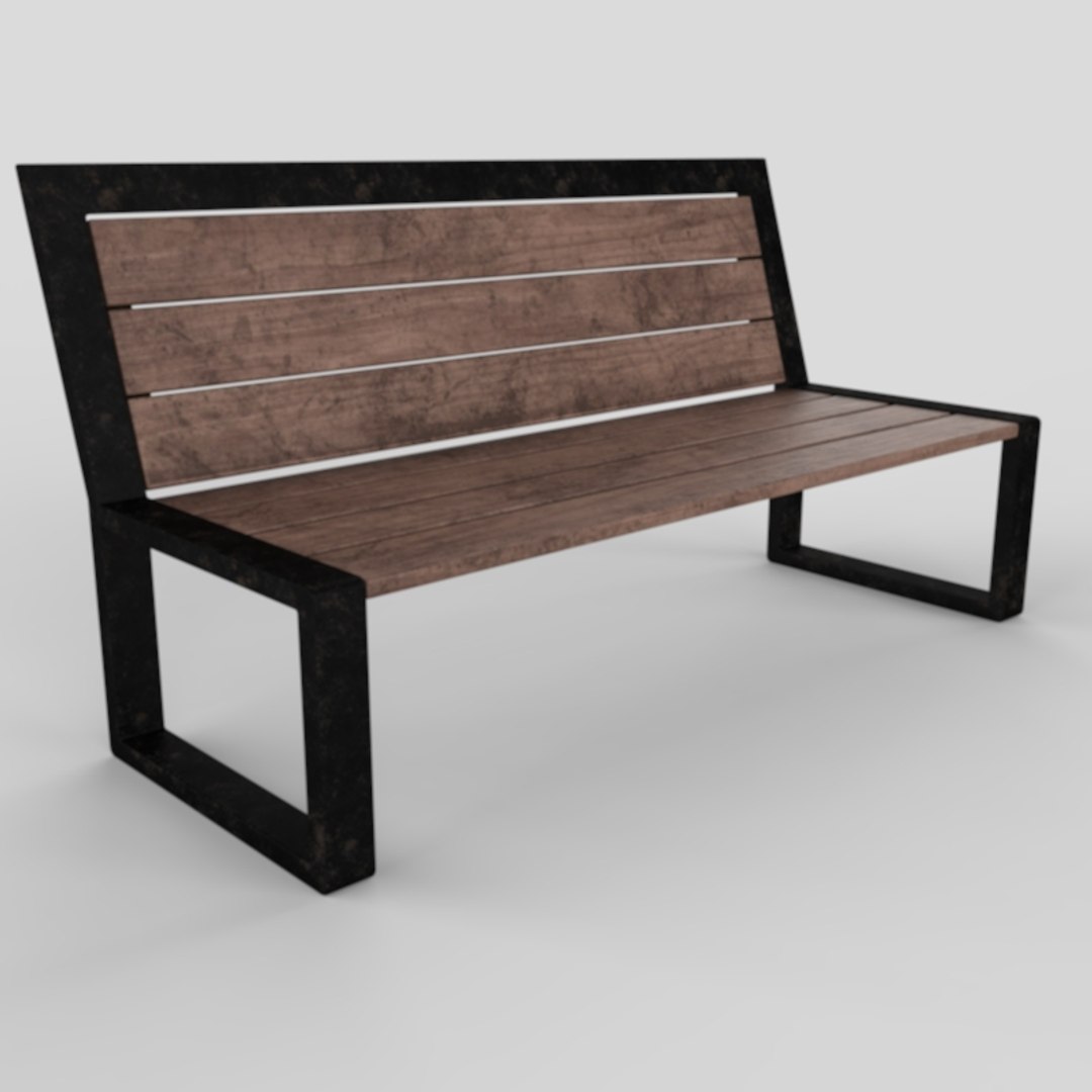 3D bench clean dirty model - TurboSquid 1509128