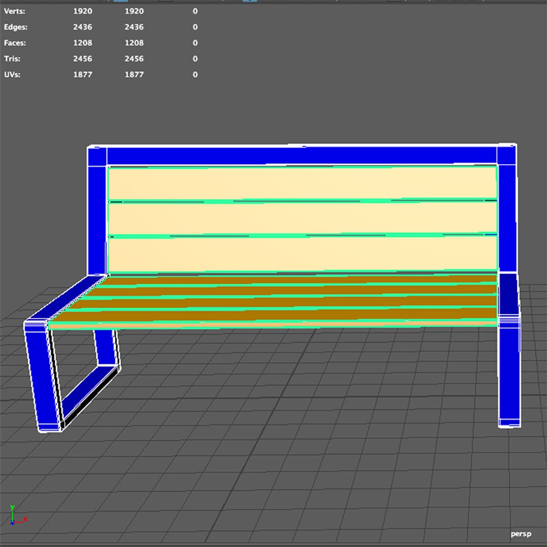 3D bench clean dirty model - TurboSquid 1509128