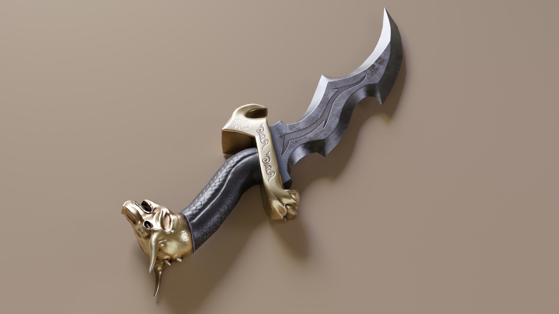 3D dagger dragon model - TurboSquid 1684127