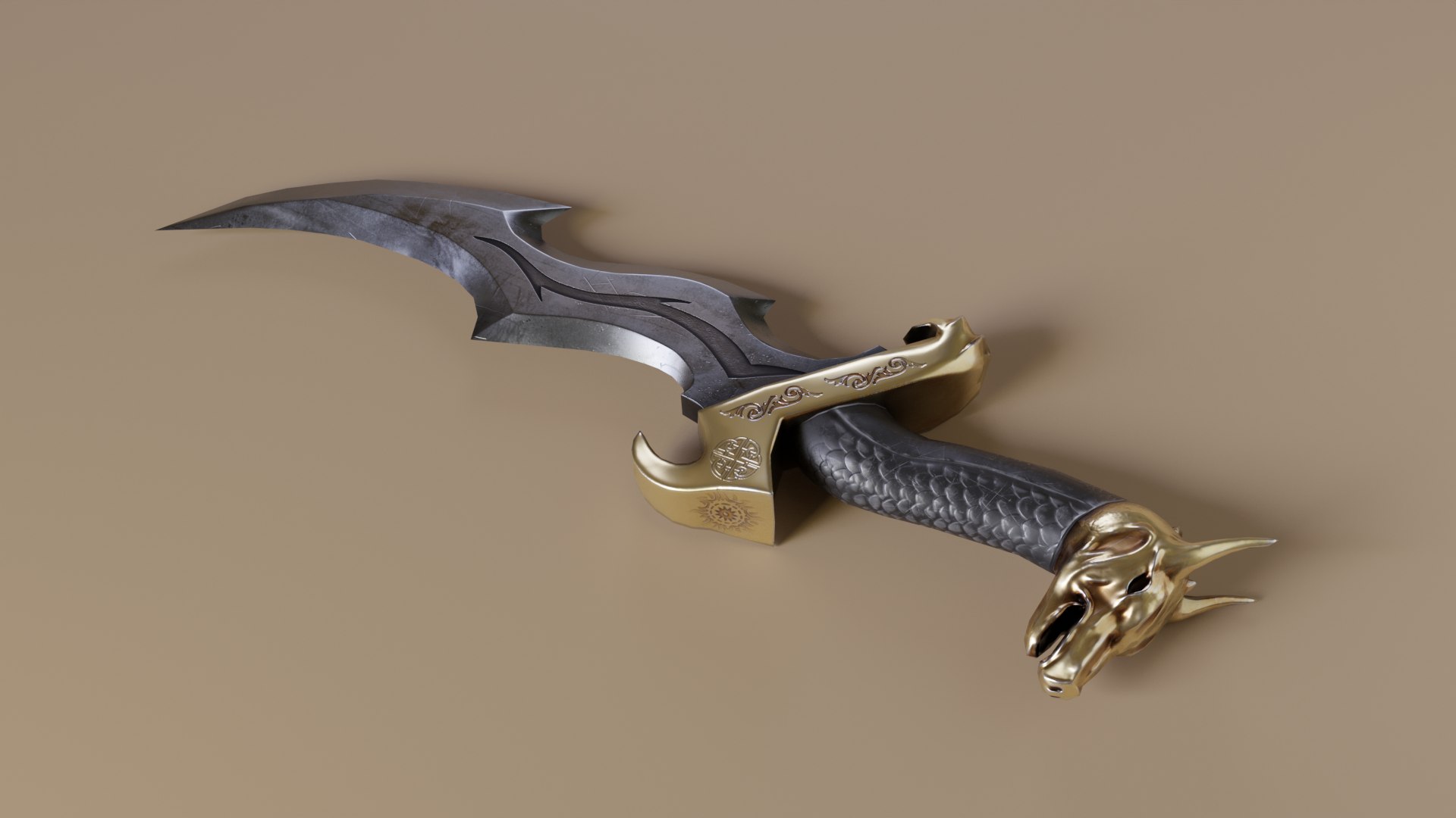 3D dagger dragon model - TurboSquid 1684127