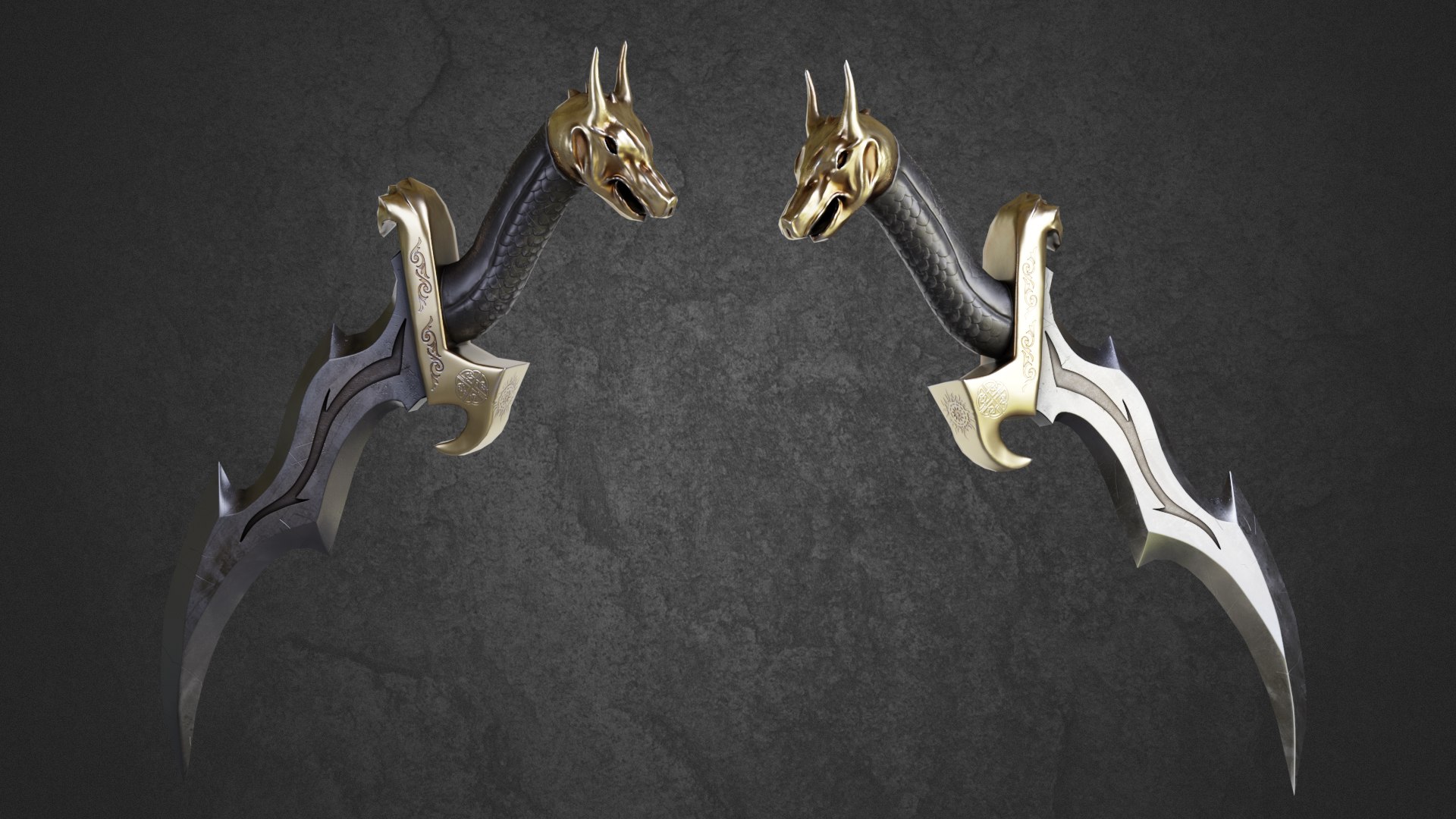 3D dagger dragon model - TurboSquid 1684127