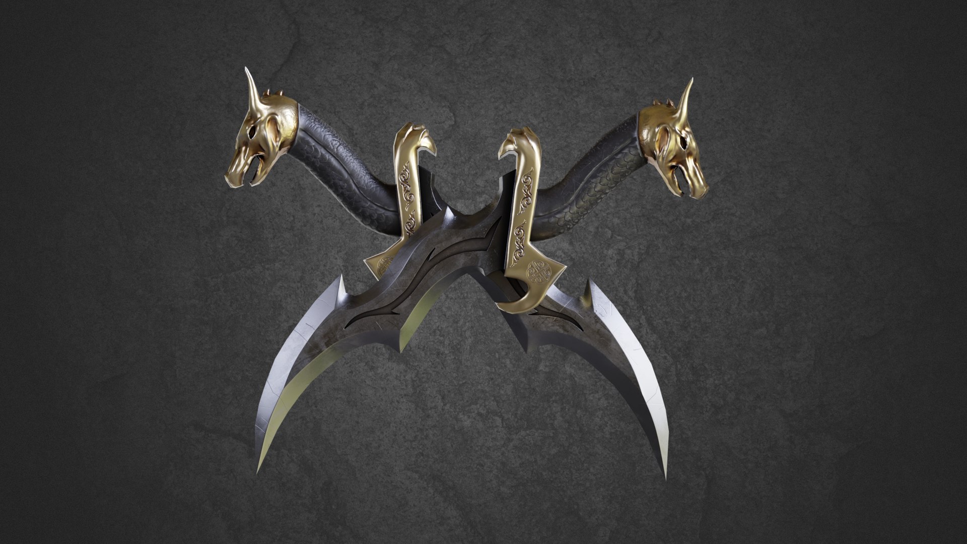 3D dagger dragon model - TurboSquid 1684127