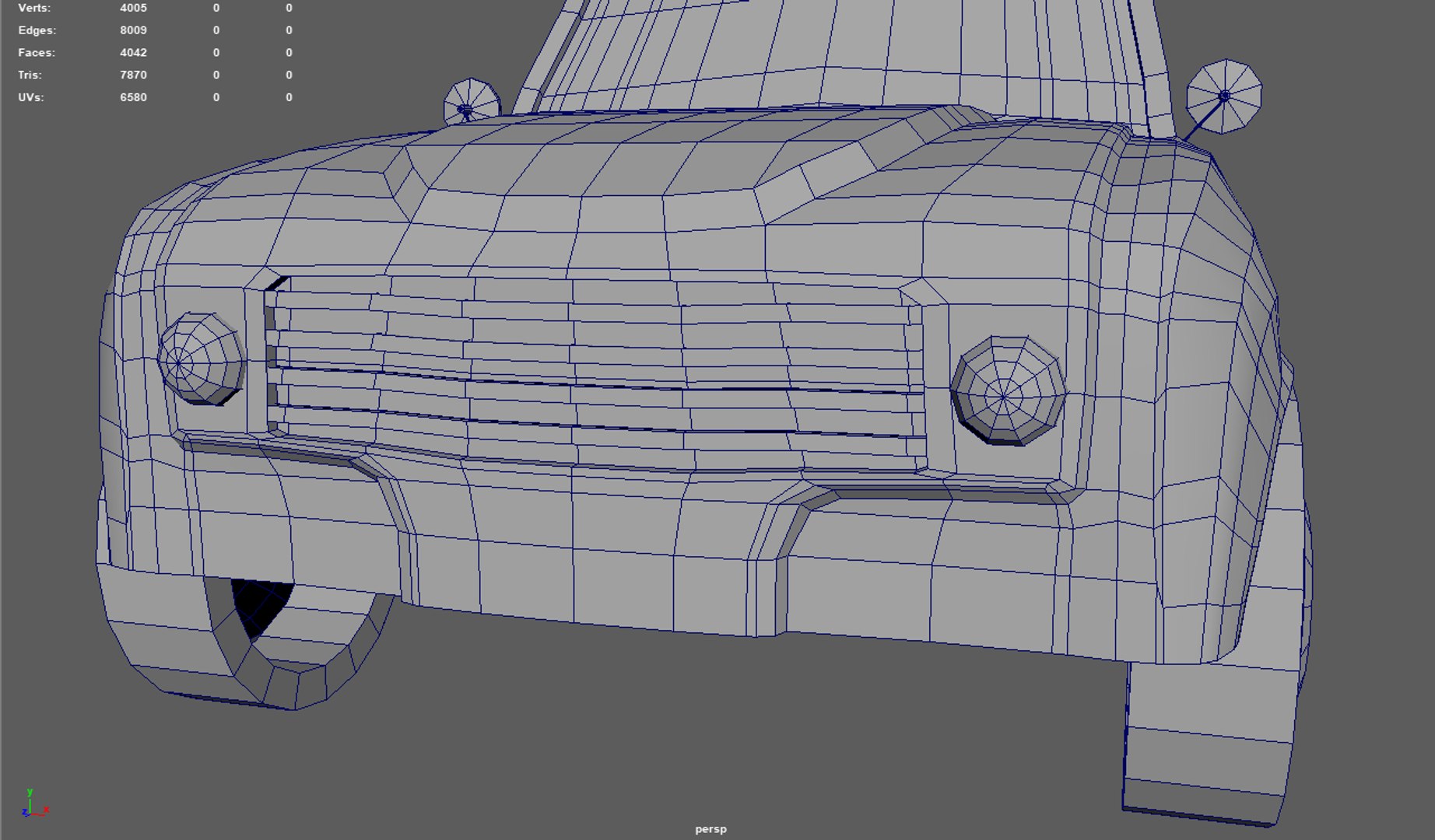 3D Low Poly Classic Car 02 model - TurboSquid 2067301