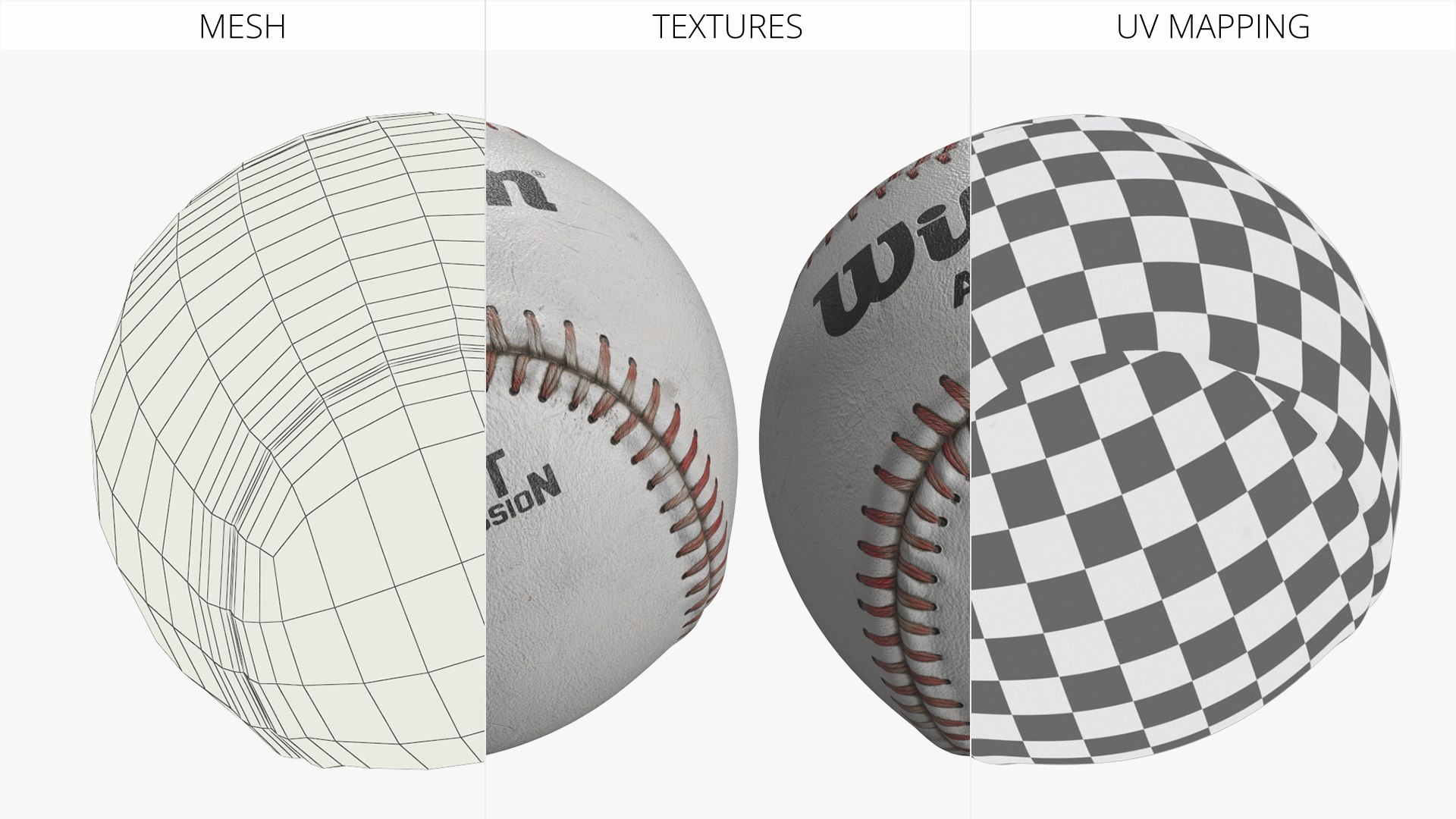 Wilson A1217 Leather Baseball Ball 3D - TurboSquid 2489262