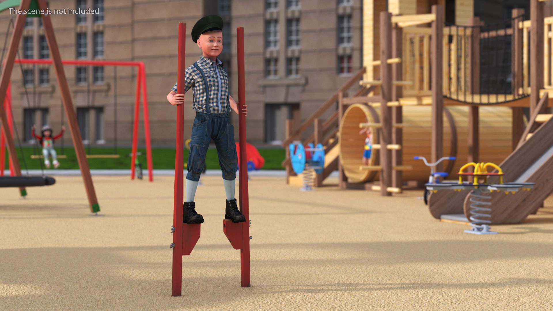 3D Wooden Walking Stilts Model - TurboSquid 2302518