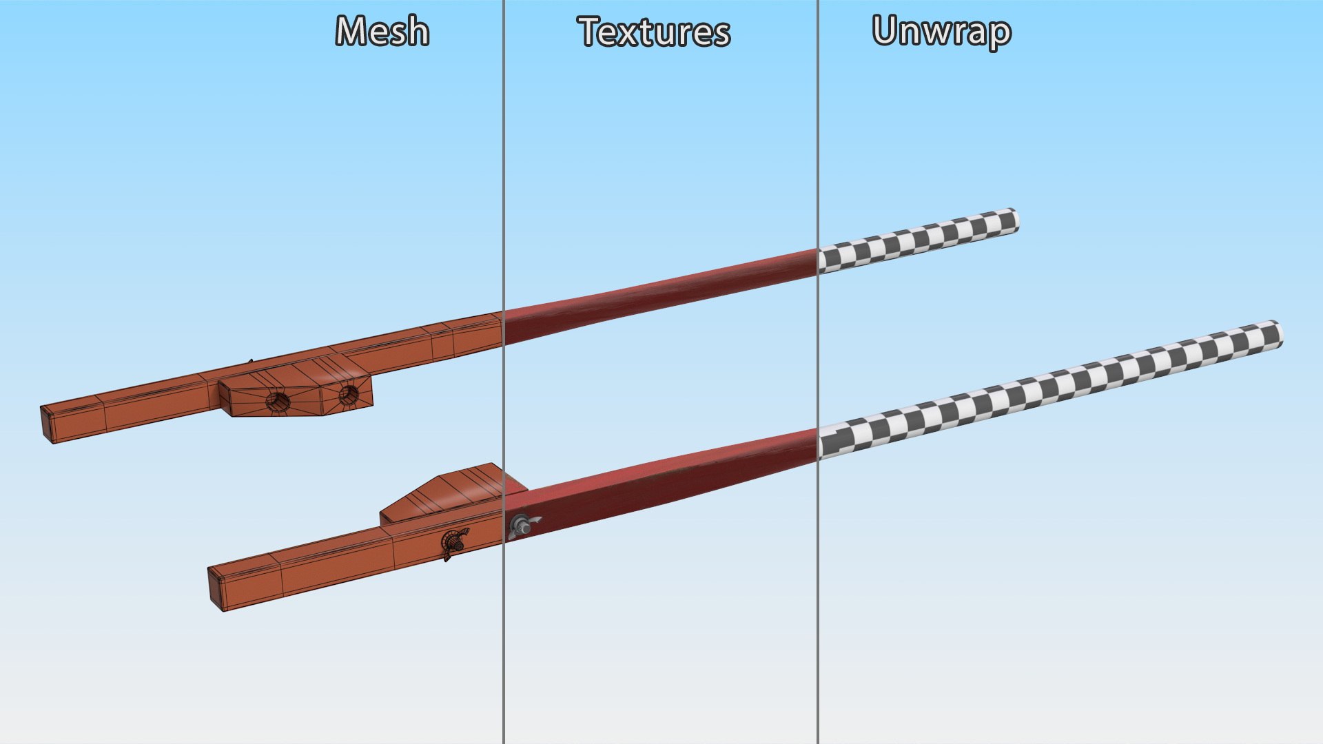 3D Wooden Walking Stilts Model - TurboSquid 2302518