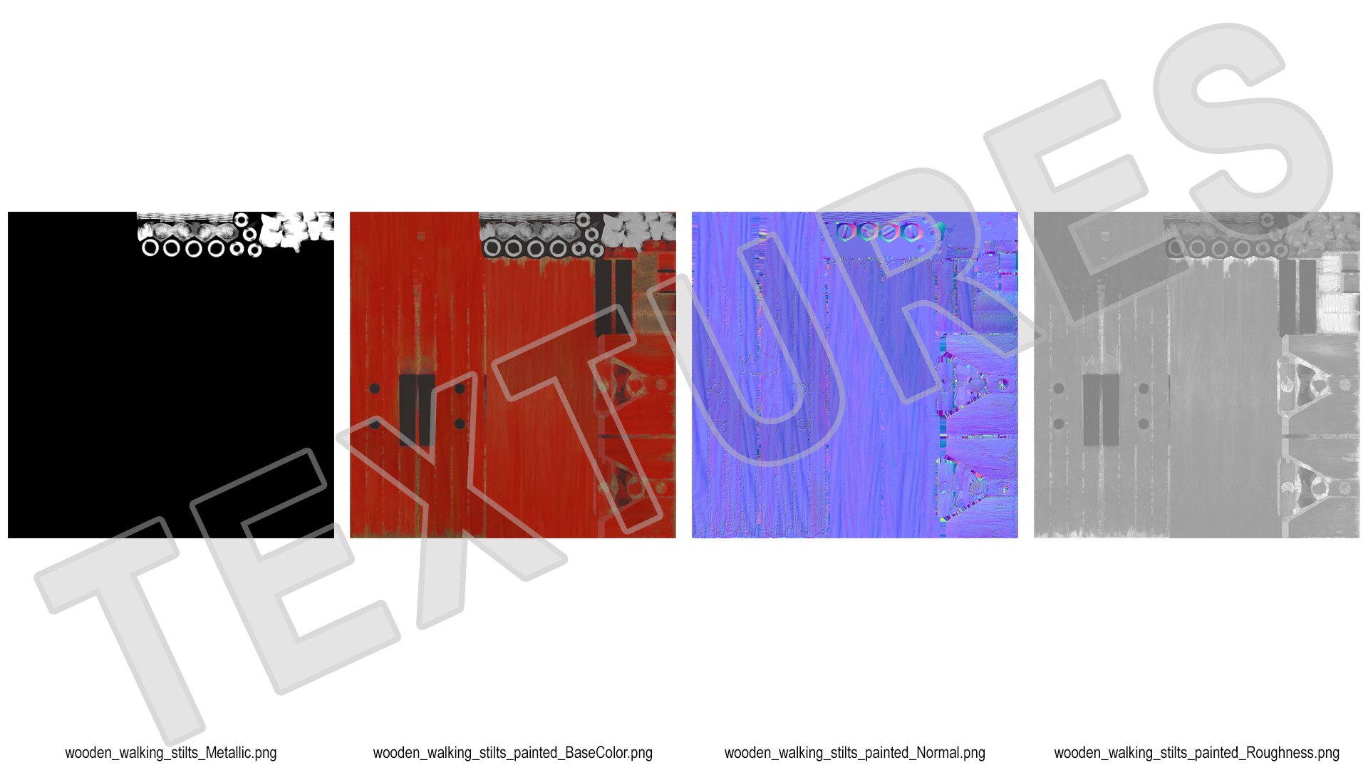 3D Wooden Walking Stilts Model - TurboSquid 2302518