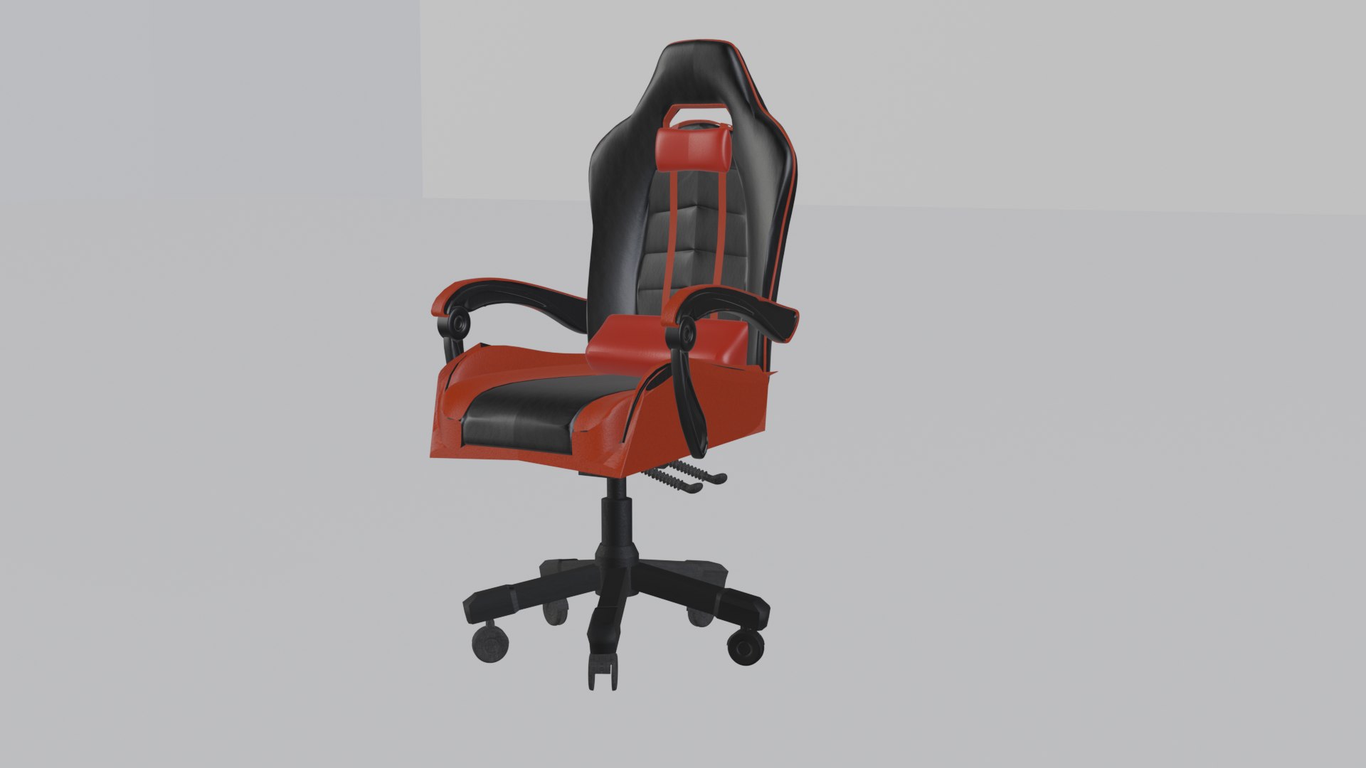 Free 3D Premium Full Color Leather Gaming Chair High Poly Realistic 3D ...