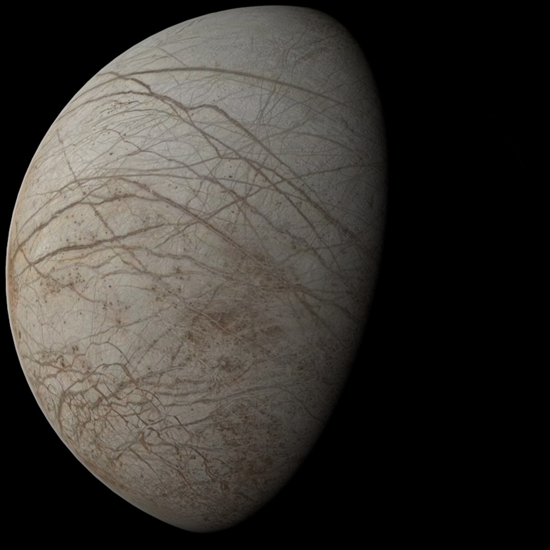 3d Model Of Photorealistic Europa