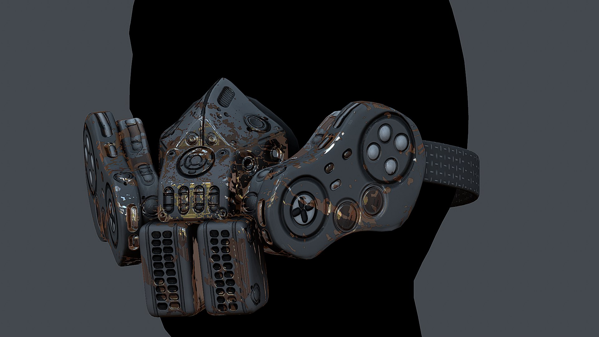 3D Gas Mask Respirator Scifi Futuristic Model 3D Model - TurboSquid 1932353