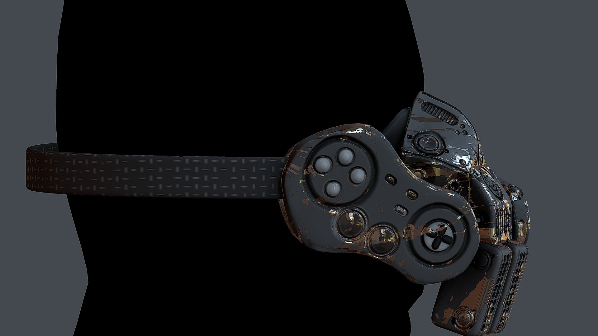 3D Gas Mask Respirator Scifi Futuristic Model 3D Model - TurboSquid 1932353