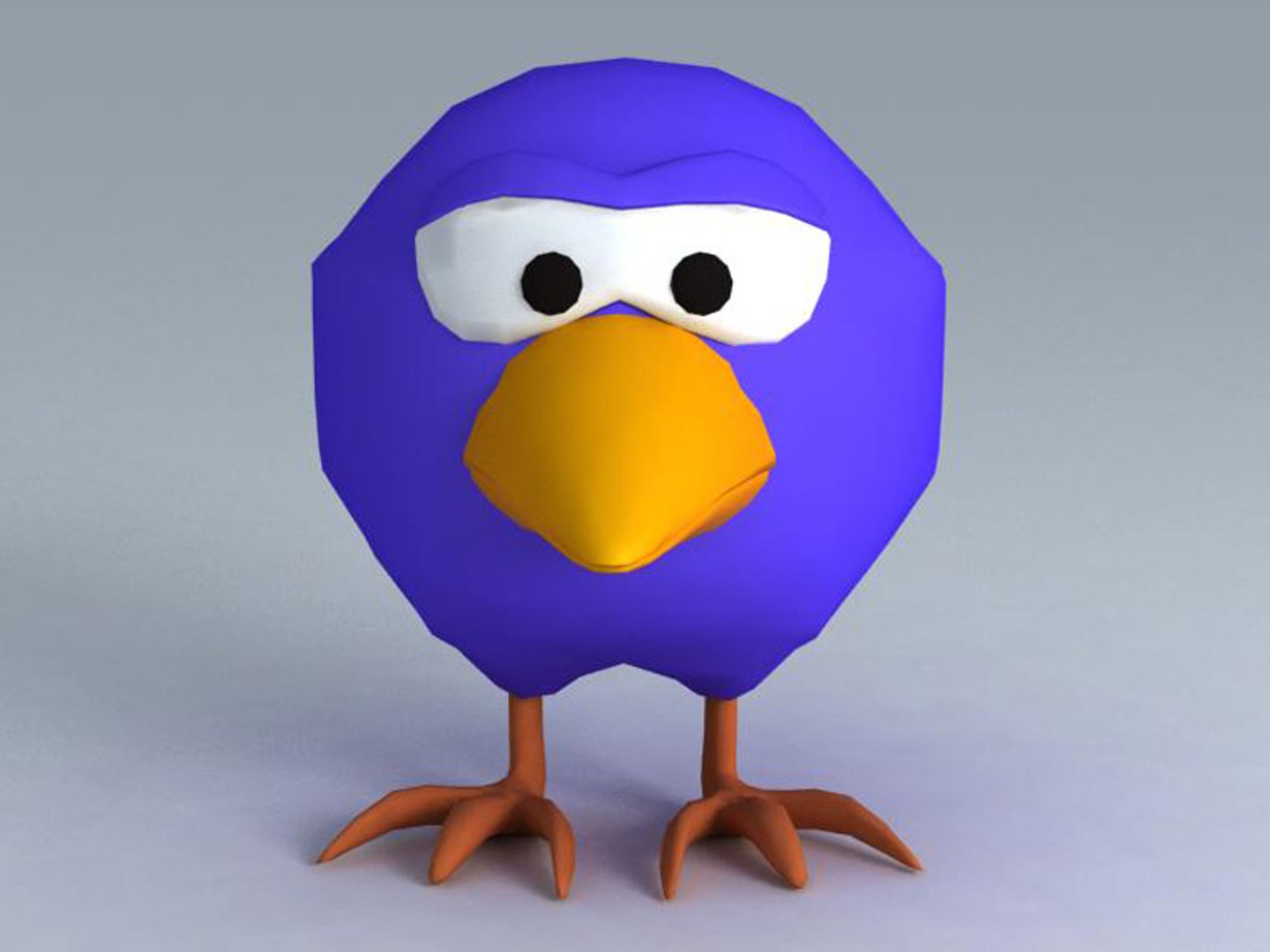 Cartoon Bird 3d Model