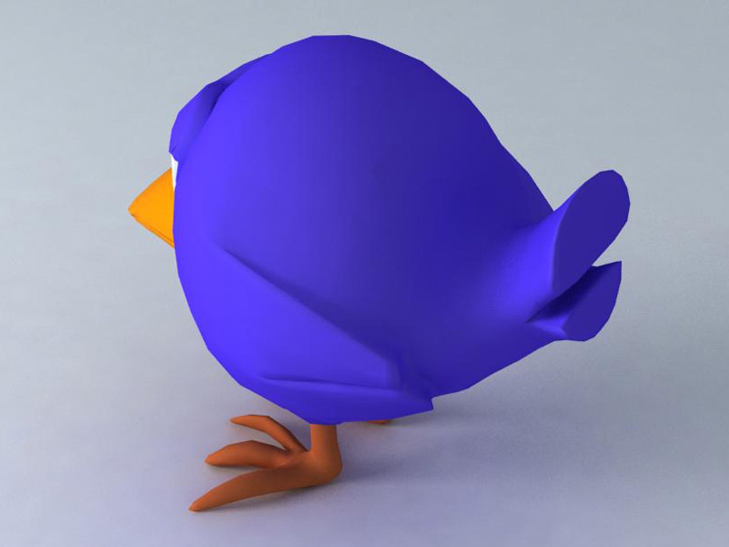 Cartoon Bird 3d Model