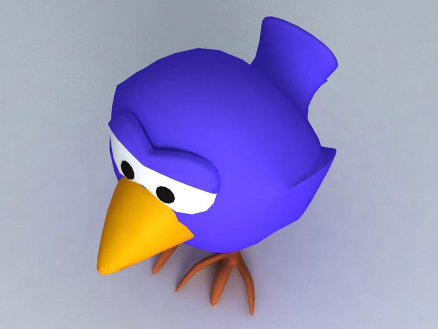 Cartoon Bird 3d Model