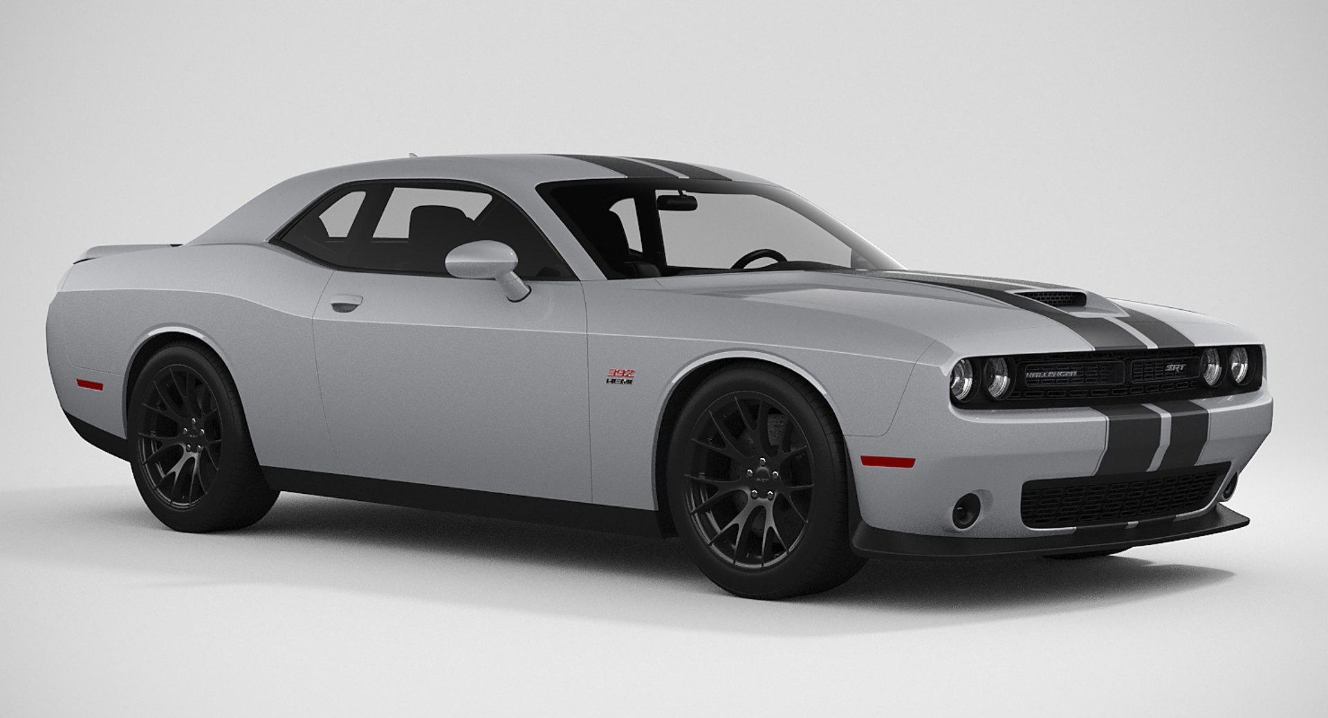3d dodge challenger srt 392 model