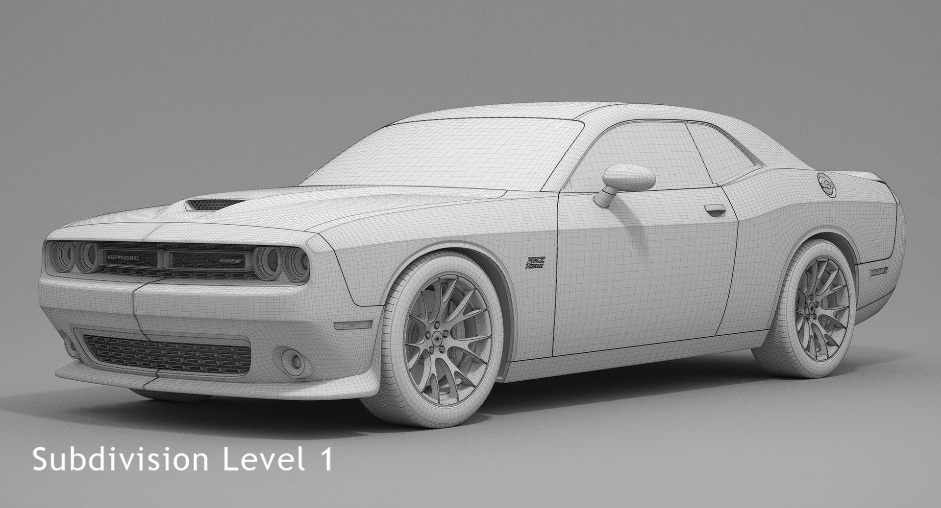 3d Dodge Challenger Srt 392 Model