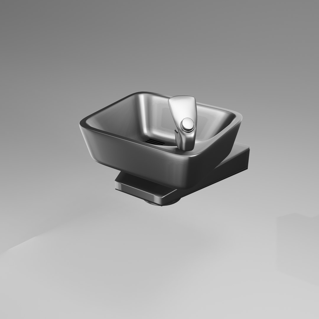 3D Working Vintage Drinking Fountain Model - TurboSquid 2185597