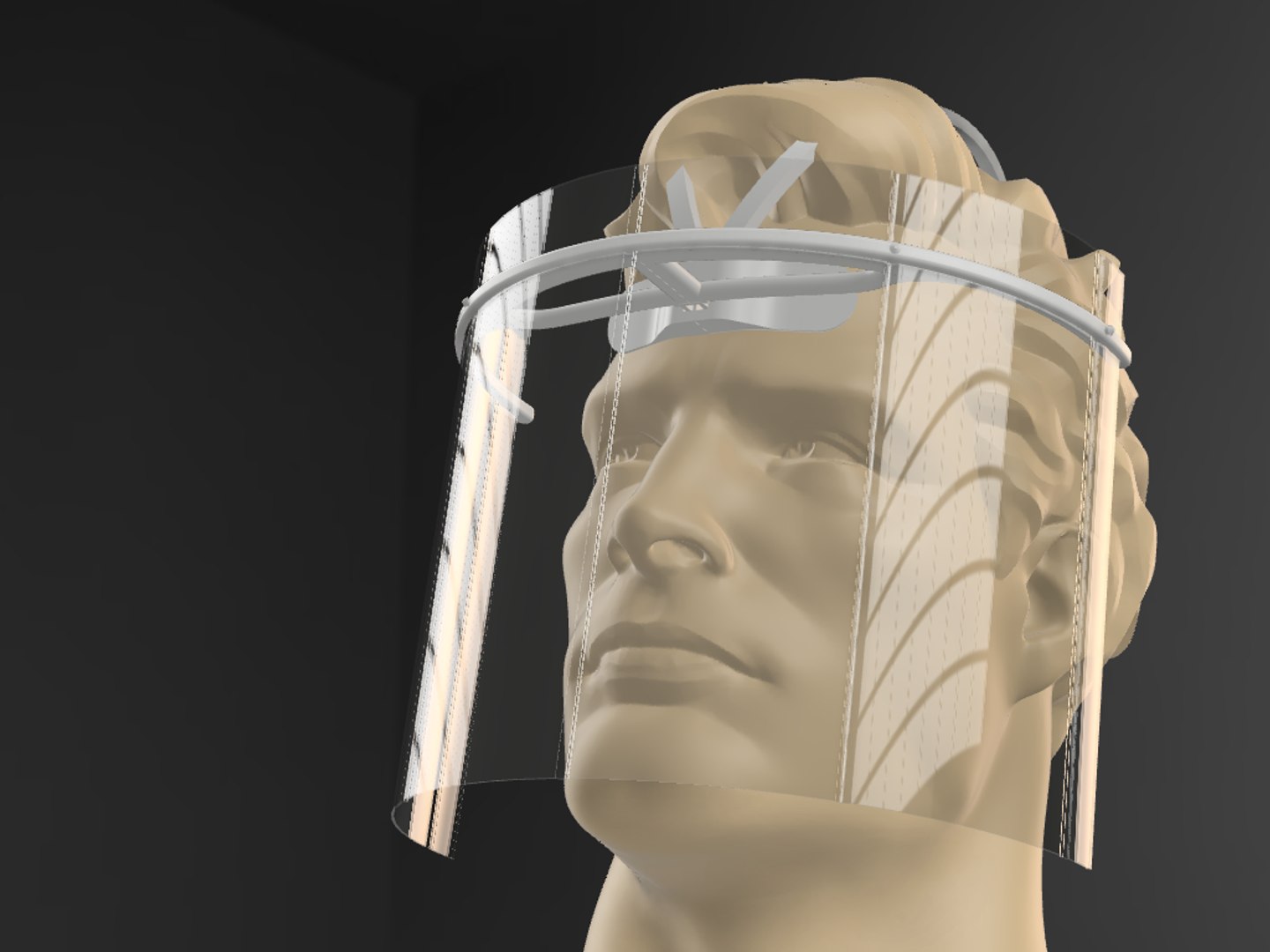 Free Porta Visiera Face Shield Model - TurboSquid 1544378